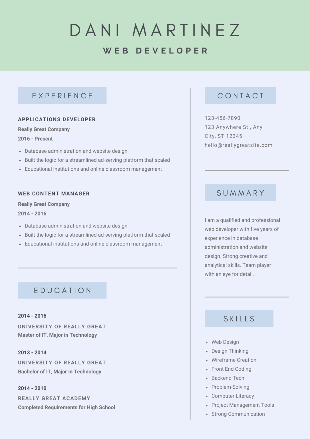 Best Colors for Your Resume - Hr Simple