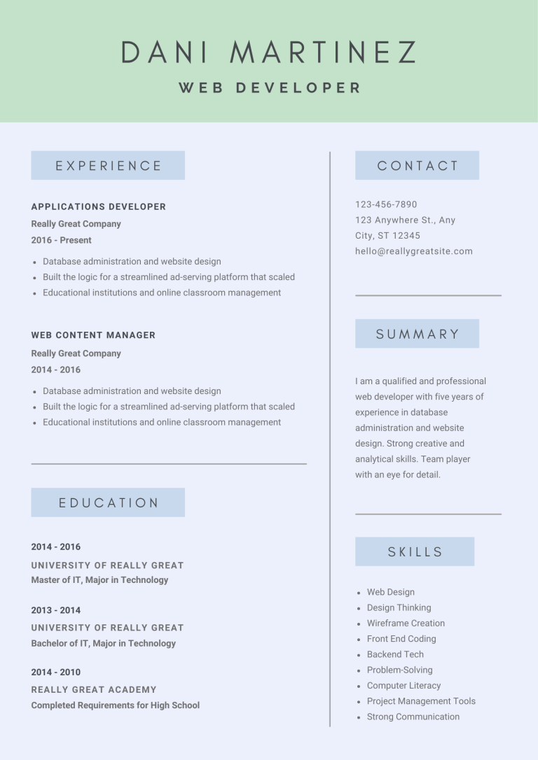 Best Colors for Your Resume - Hr Simple