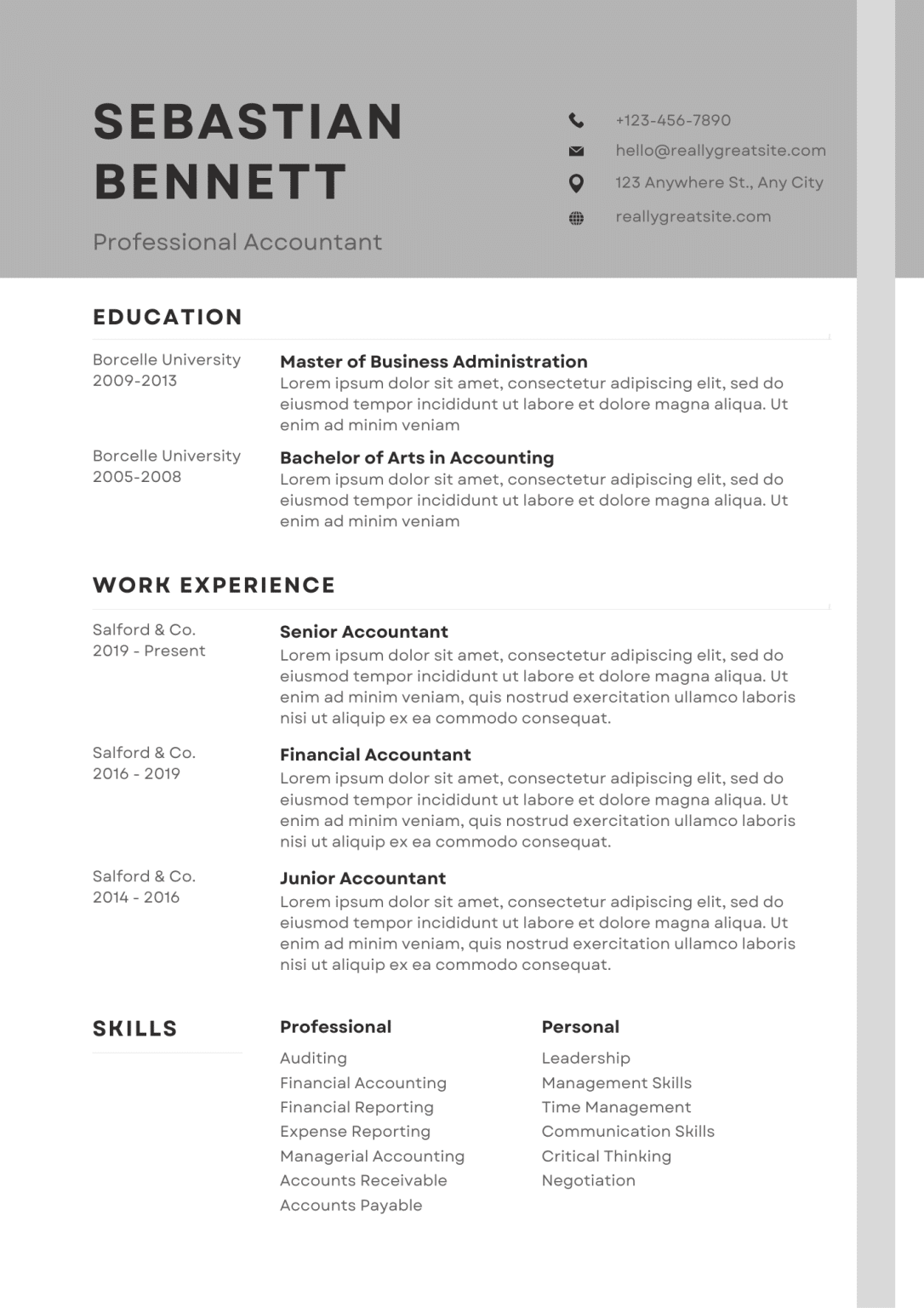 Best Colors for Your Resume - Hr Simple