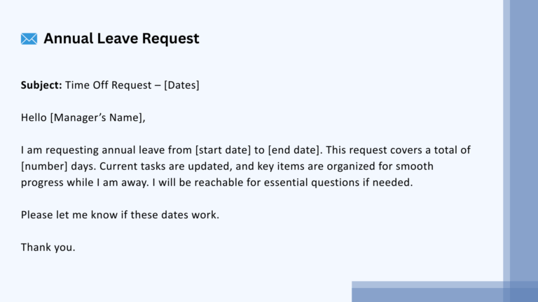 How to Write a Clear Time Off Request Email? - Hr Simple